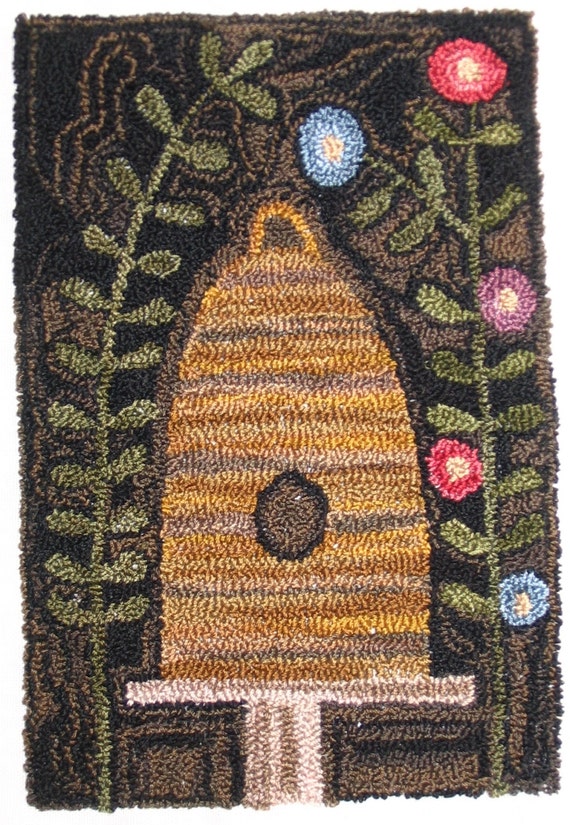 Punch Needle pattern Bee Skep pdf