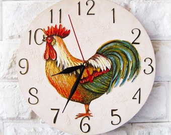 Rooster clock | Etsy