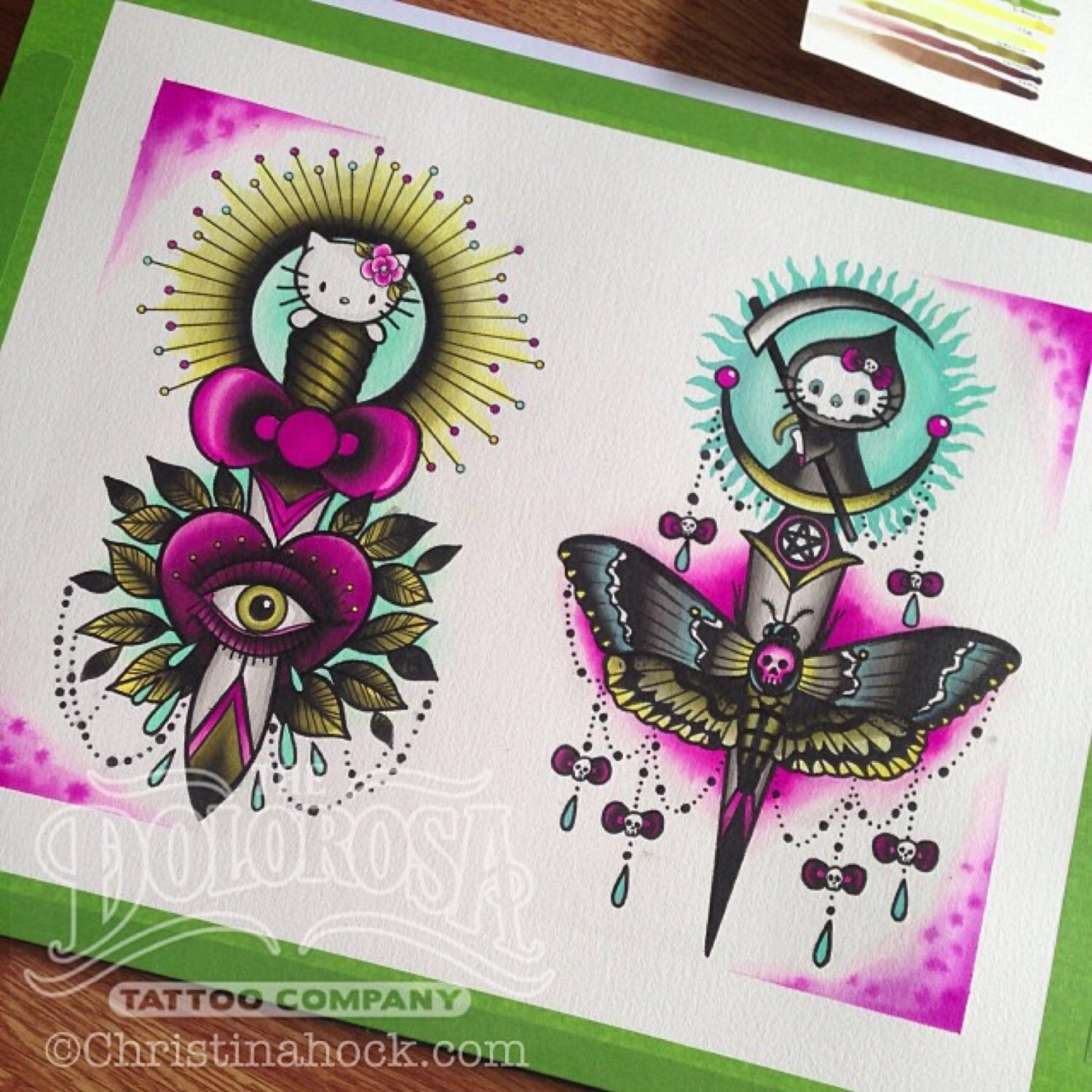 Xina XIII : Hello Kitty Dagger Print / PREORDER