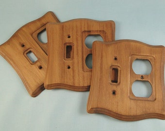 Popular items for wood outlet cover on Etsy