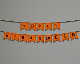 Popular items for halloween bunting on Etsy