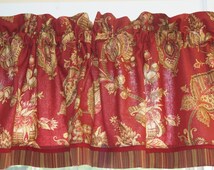 Popular items for red toile valance on Etsy