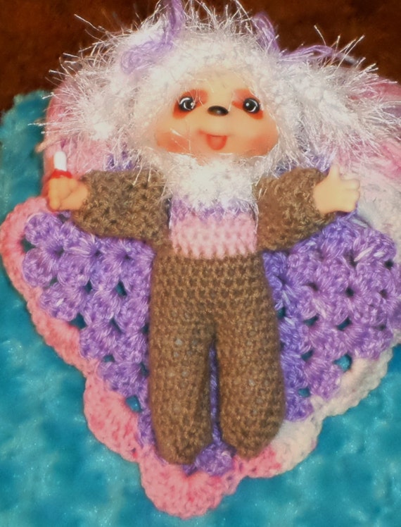 Items similar to Crocheted Blanket, BINKY PUPPY DOLL- With Blanket ...