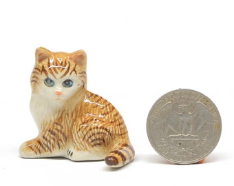 Painted ceramic cat | Etsy