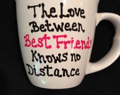 Items similar to BFF Mugs - Best Friends Mug -Unique Double Sided ...
