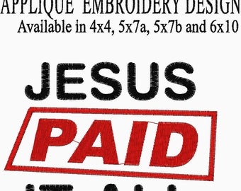 Jesus paid it all | Etsy