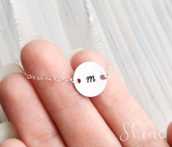 Items similar to Dainty Initial Necklace - Monogram Jewelry on Etsy