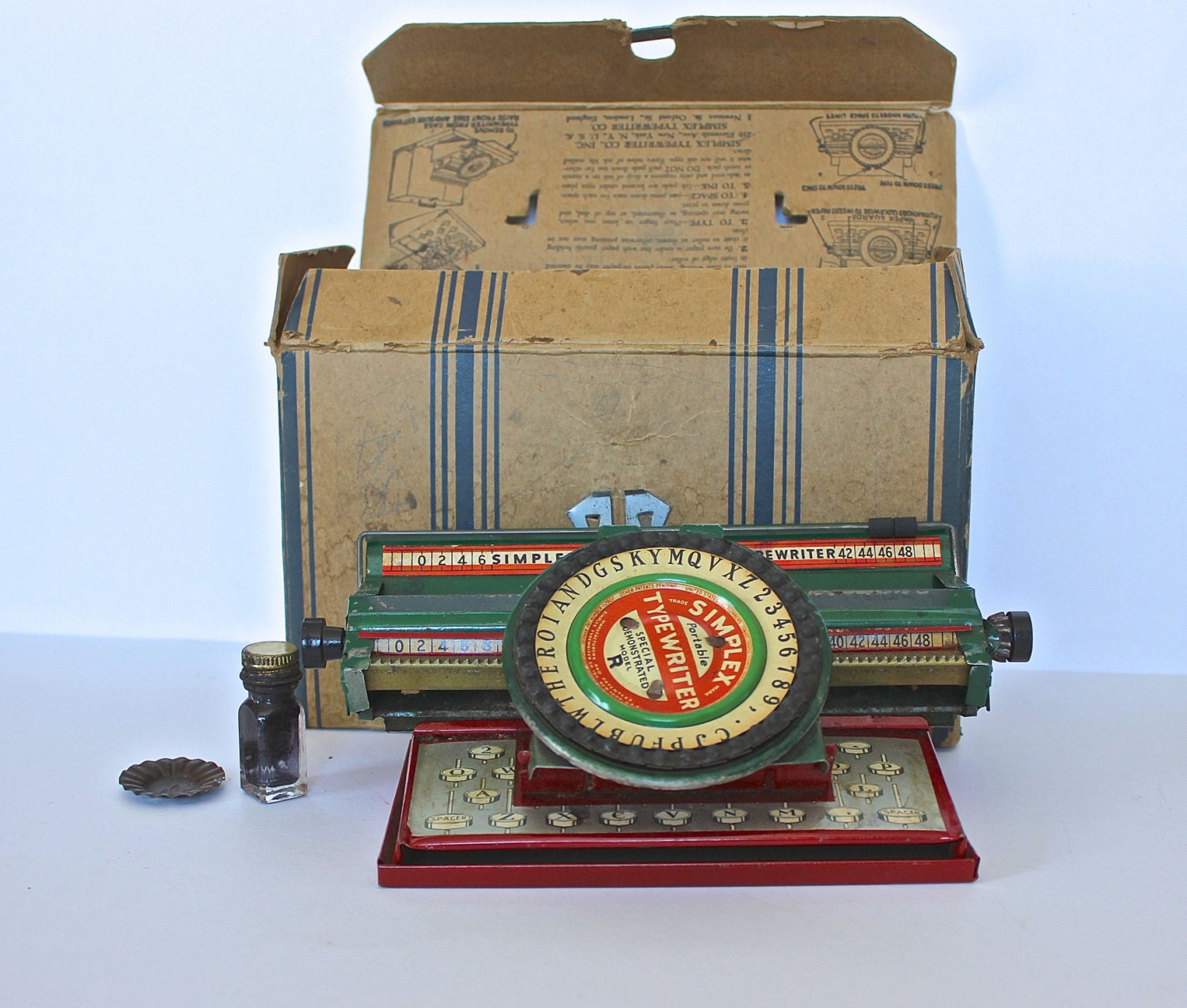 Antique Simplex Typewriter Special Demonstration Model R with Original ...