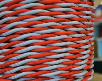 Brown Cotton Cloth Covered Wire 7-ft Antique by VintageWire