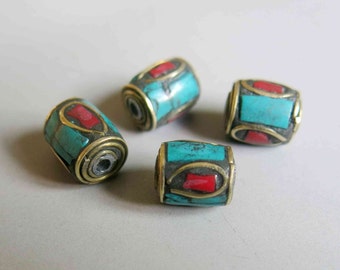 Natural Raw Crystal Quartz Point Beads White Titanium by StoneAge2