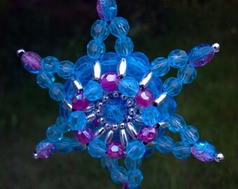 Unique pink beaded stars related items | Etsy