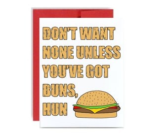 Hamburger card | Etsy