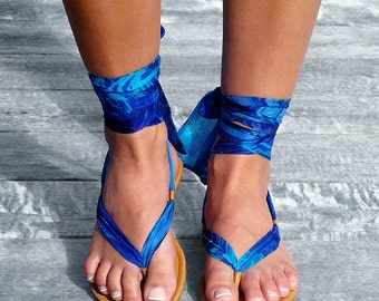 Wrap up sandals | Etsy