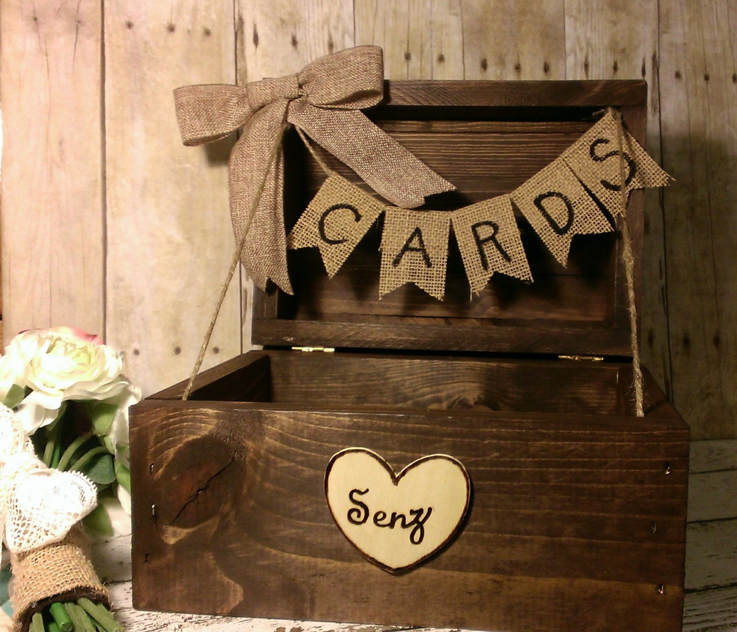 Rustic Wedding Card Box Fall Wedding Card Box Country By PineNsign