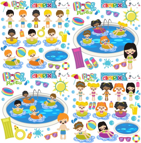 Dibujos de pool party - Imagui