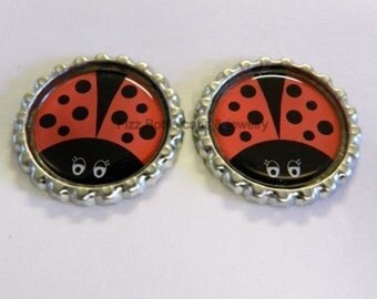 Ladybug bottle caps | Etsy