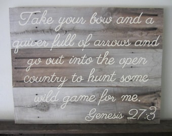 Popular items for genesis 27 3 on Etsy