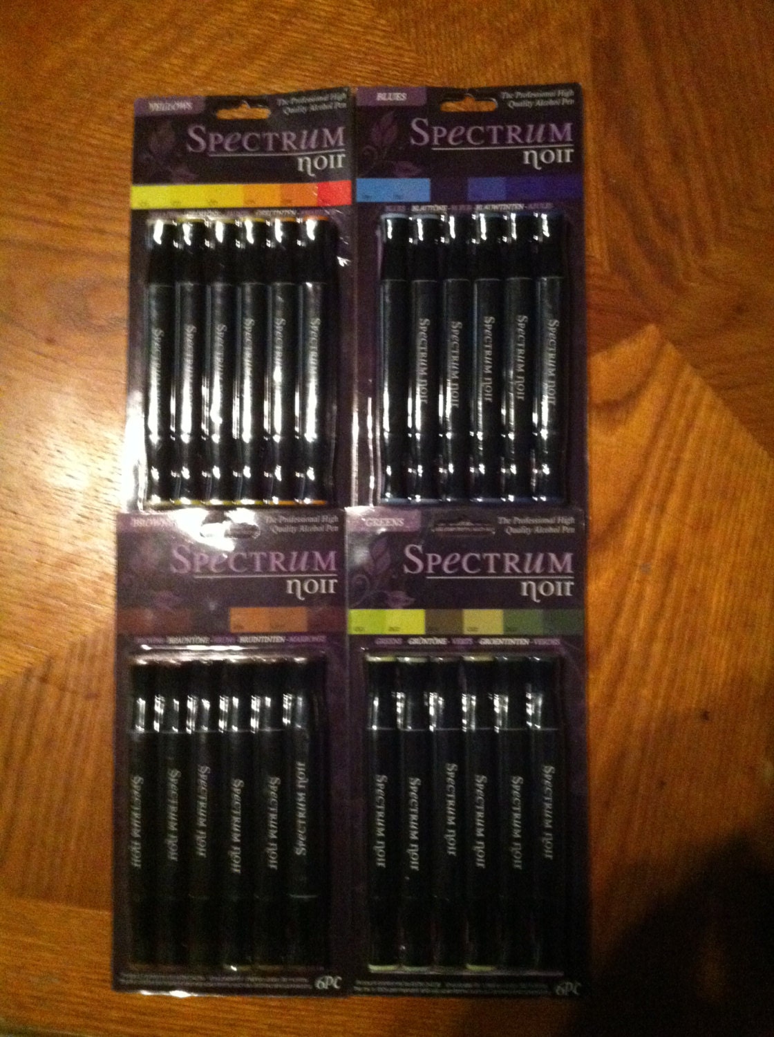 Spectrum Noir Alcohol Pens 4 packs 6 Pens in each Pack