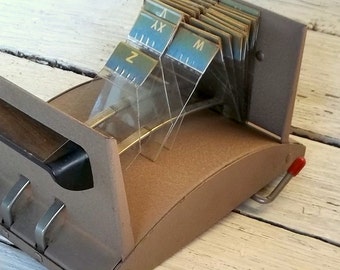 Rolodex desk top file, genuine, with letter tabs, vintage