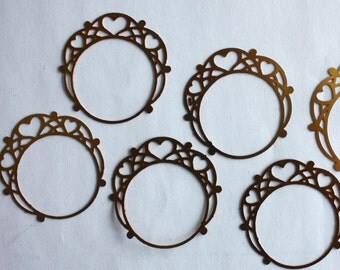 Brass Filigree Angel Halo, can be soldered. Great for Stained Glass ...