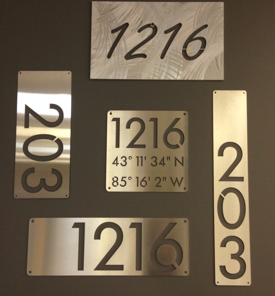 Custom House Address Numbers and Navigational Coordinates