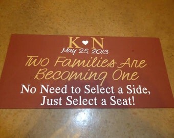 Custom Seating Chart Sign