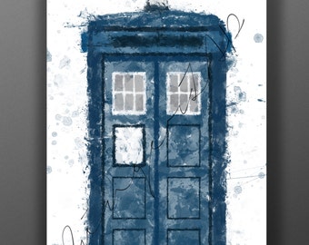 Bigger on the Inside // Abstract Digital Painting // 13x19 Print