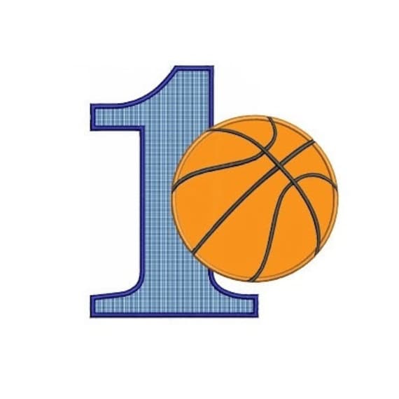 First Birthday Number 1 Basketball Ball Design Machine