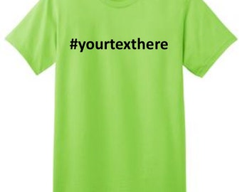 Popular items for hashtag shirt on Etsy