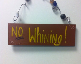 Items similar to No Whining -- 16 x 20 canvas -- dark gray on Etsy