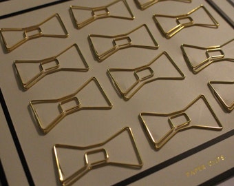 GOLD BOW Kate Spade paper clip