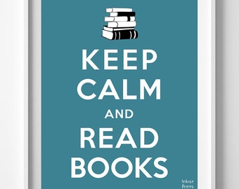 Unique keep calm and read related items | Etsy