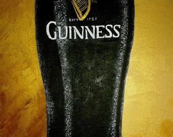 Popular items for guinness painting on Etsy