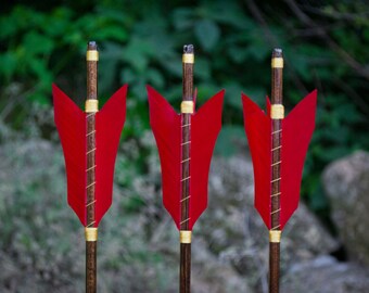 Spartan Arrows, Set of three, for Recurve or Longbow, Medieval style ...