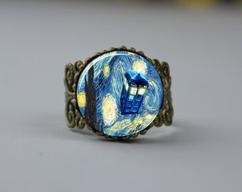 Doctor Who ring,Doctor Who Adjustable ring,Ring