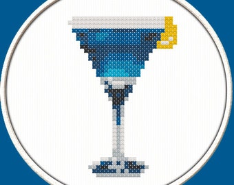 Alcohol cross stitch | Etsy