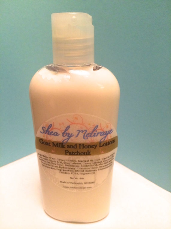 Goat Milk And Honey Lotion Patchouli By Sheabymeliraye On Etsy