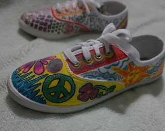Colorful Handpainted shoes