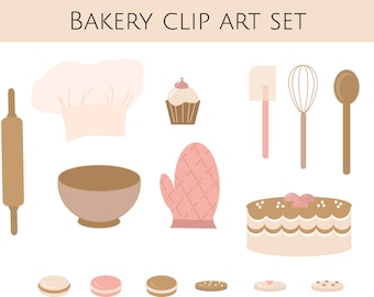 Unique bakery clip art related items | Etsy