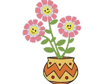 Flower applique design | Etsy