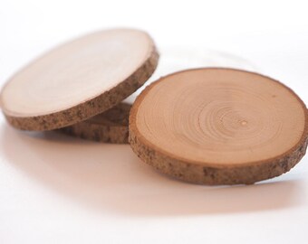 SALE 20 assorted wood slices rustic wood slices for weddings