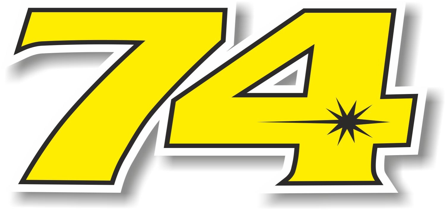 Vinyl sticker/decal Riders Race Number Daijiro Kato 74