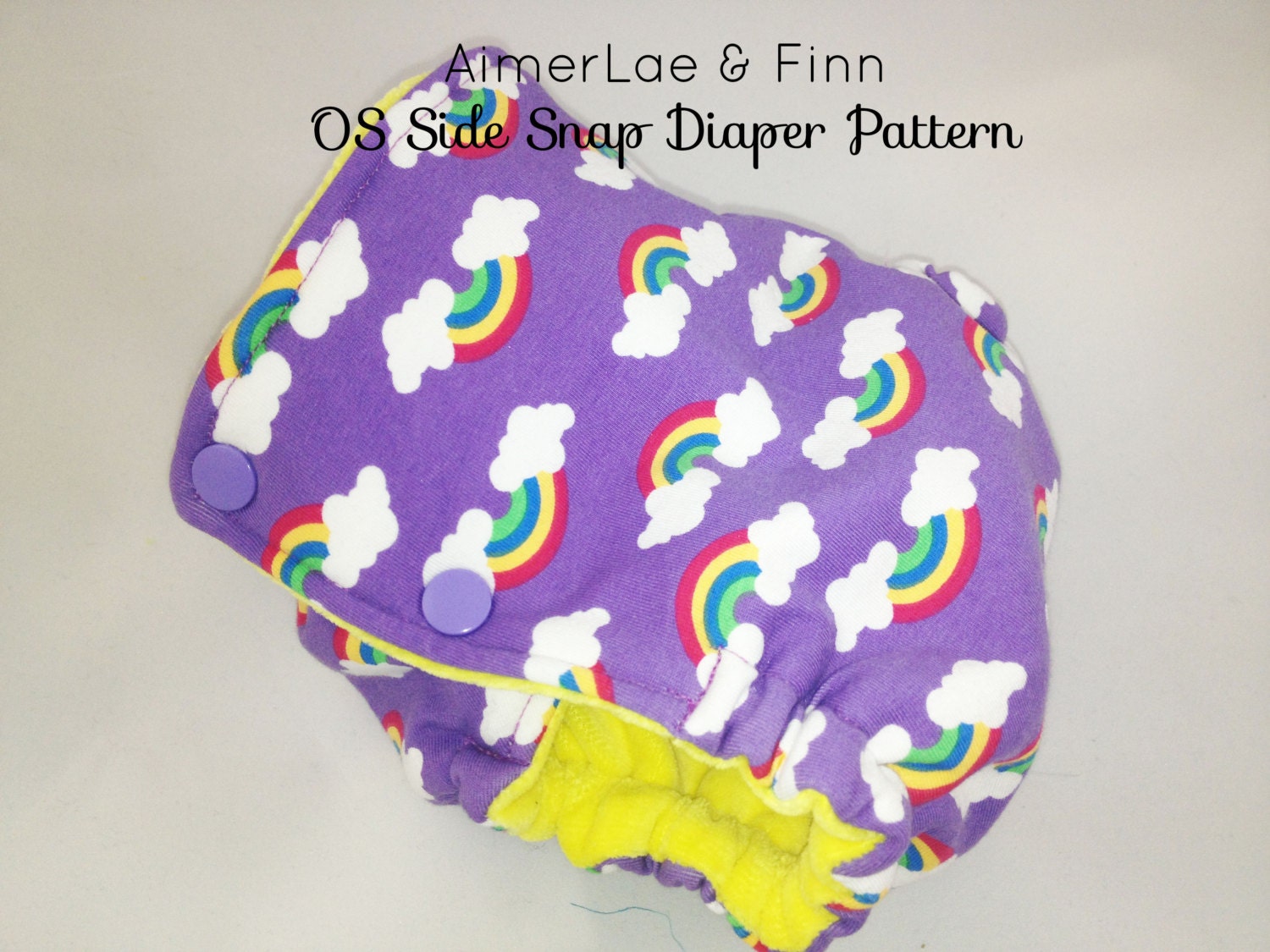 AimerLae & Finn OS Side Snap Diaper PATTERN