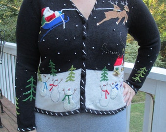 Popular items for santa sweater on Etsy