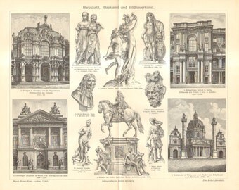 Baroque architecture | Etsy