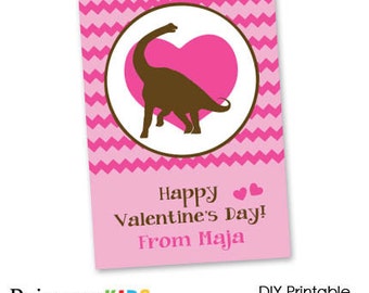 Popular items for dinosaure valentine on Etsy