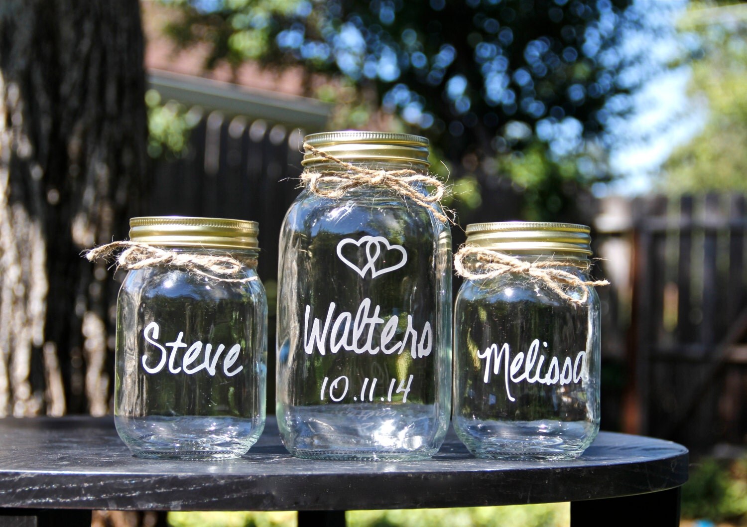 3 Mason Jars Sand Ceremony Unity Jars Mason Jars