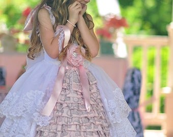 Victorian Princess Dress/Tea Party Dress/Flower girl Dress/ Vintage ...