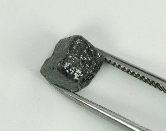 Rough loose Diamond 2.13 ct Cube , Natural black Color, Cubic Cluster ...