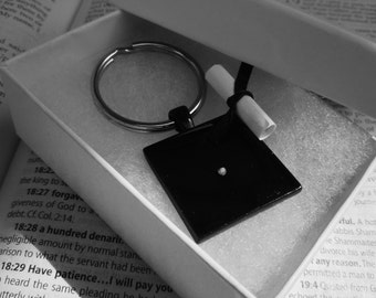 Mustard Seed Keychain Christian Key Ring Faith Of A